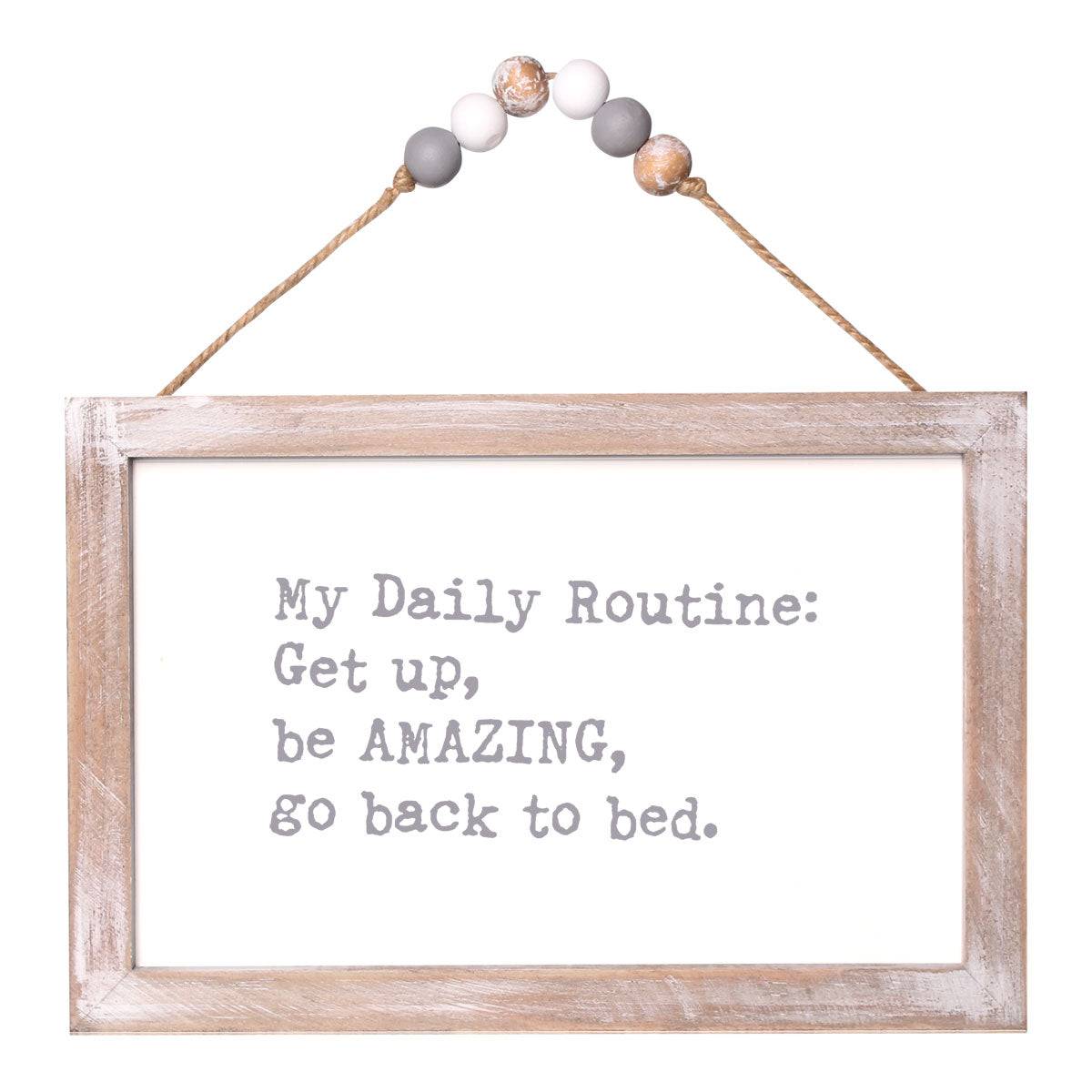 Daily Routine Bead Sign - Linabella
